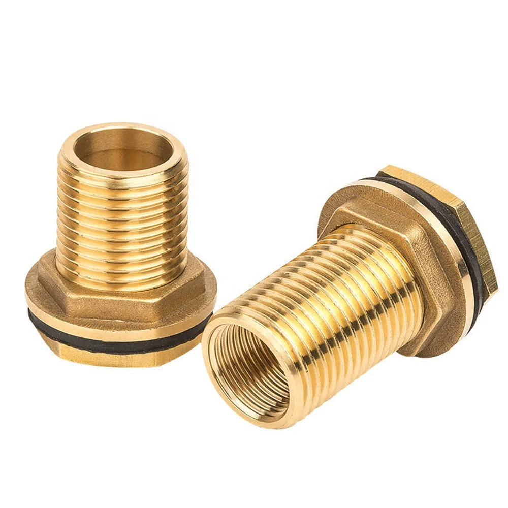 Brass Water Tank Connector 1/2" 3/4" 1" Bsp Threaded Male Pipe Plumbing ...