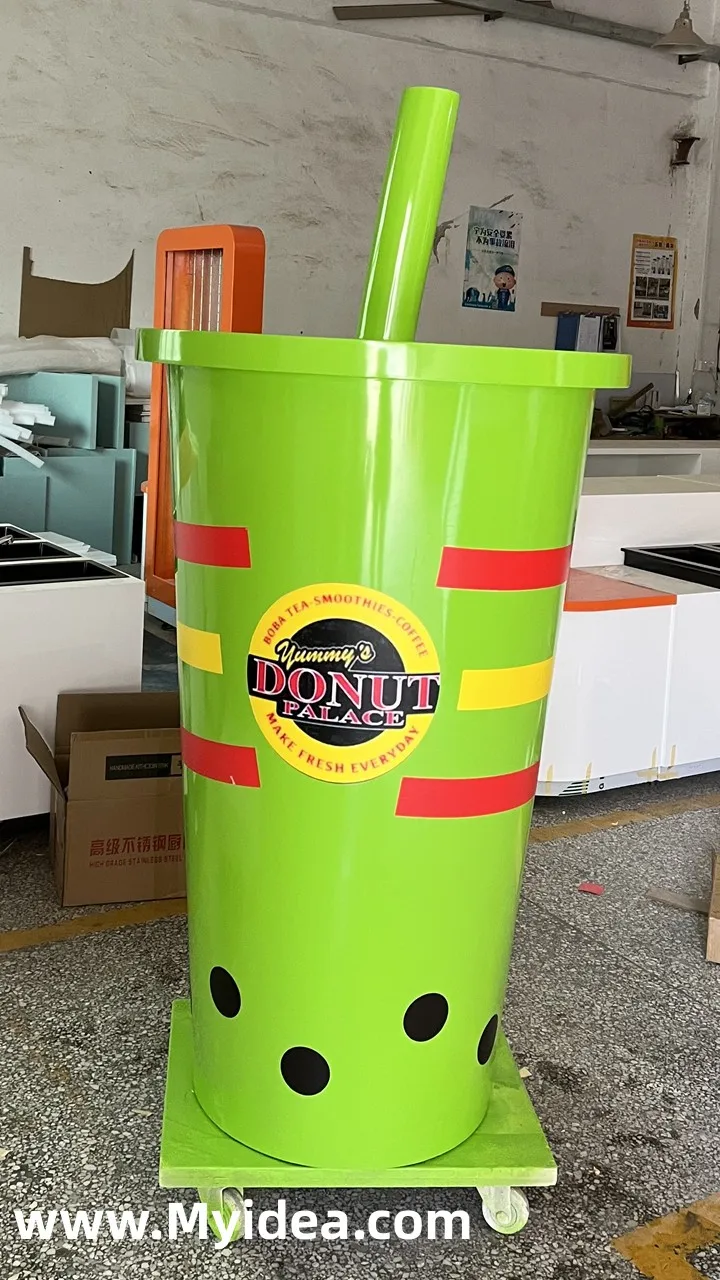 Custom Black Kiosk Cover with Lock, 10x18ft Size, Backlit Acrylic Logo ...