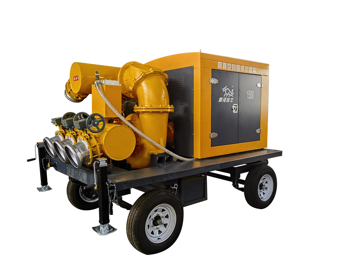 9m Suction Trailer Diesel Engine Vacuum Self Priming Dewatering Well ...