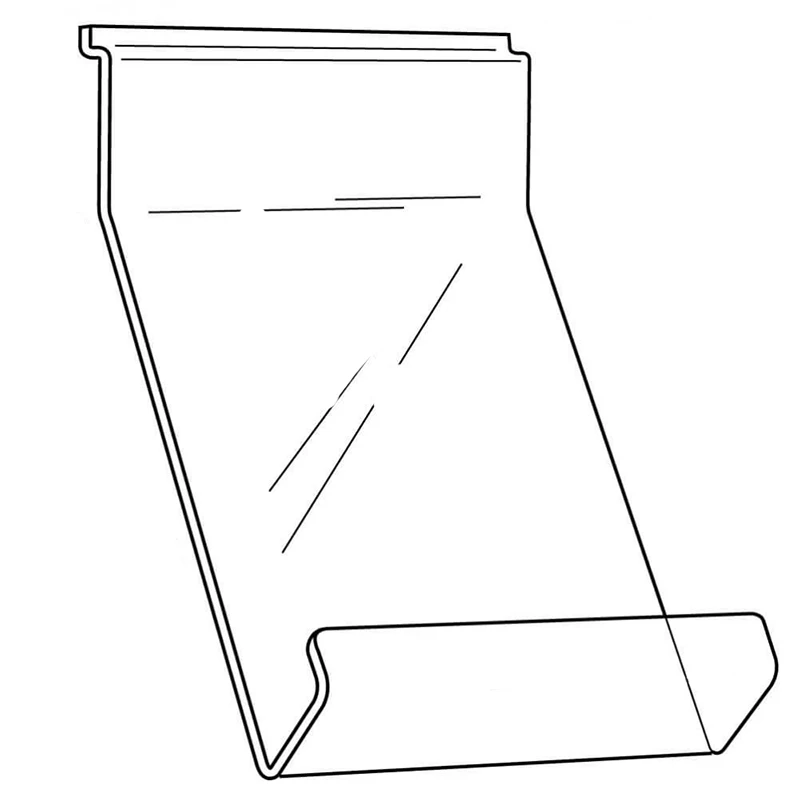 Slatwall Book Holder Clear Acrylic Slat Wall Paperback Holder Book ...
