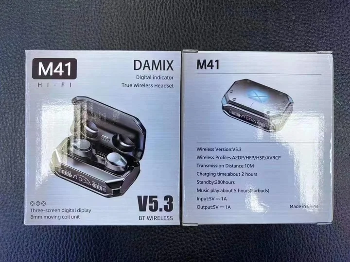 M41 Auriculares In-ear Headphones Handfree Earphone Stereo Sports Waterproof Audifonos Tws M41 ...