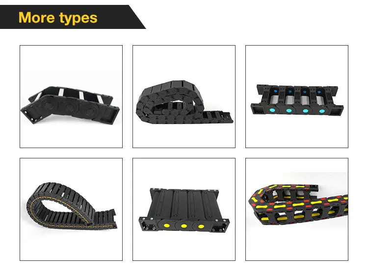 QunHui Hydraulic Hose Track Nylon Drag Carrier Chain Aluminum Nylon for ...