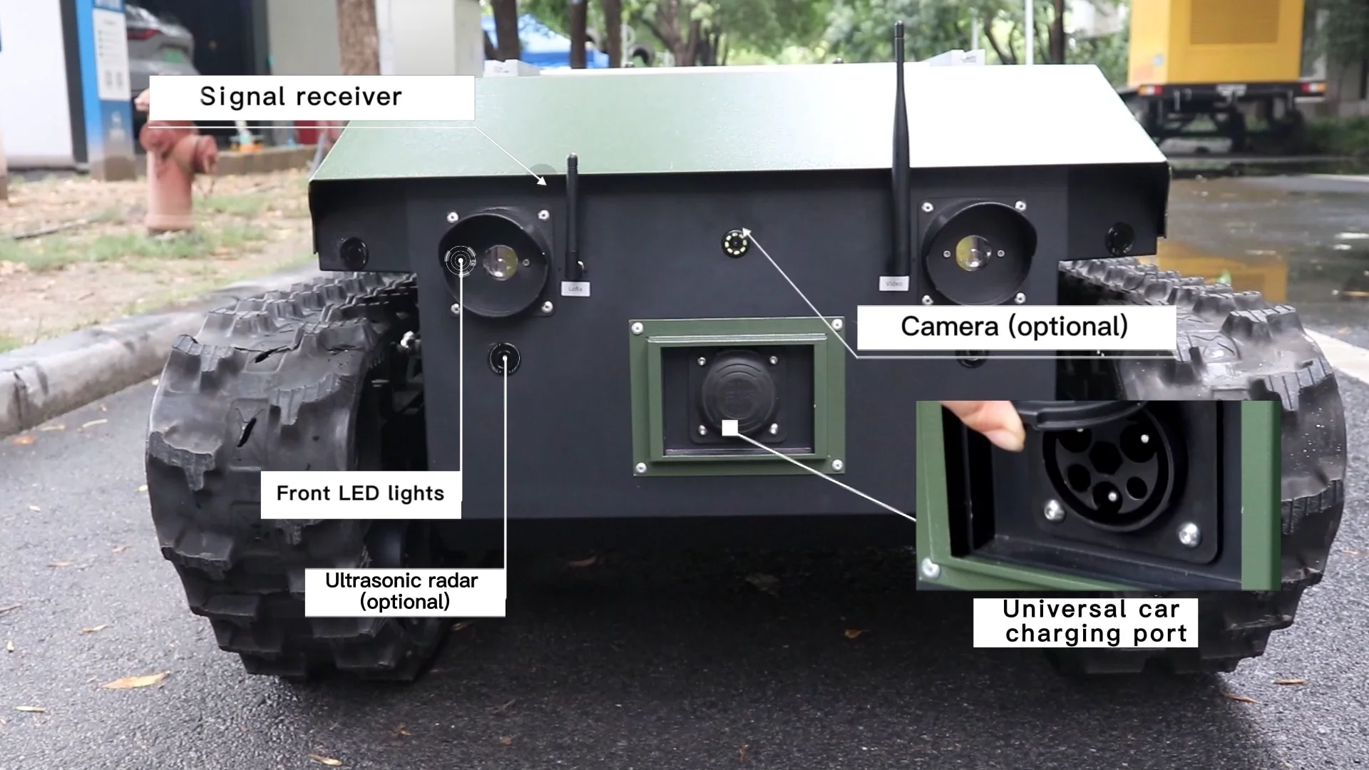 Secondary Development Remote Control Tracked Crawler Chassis Fire ...