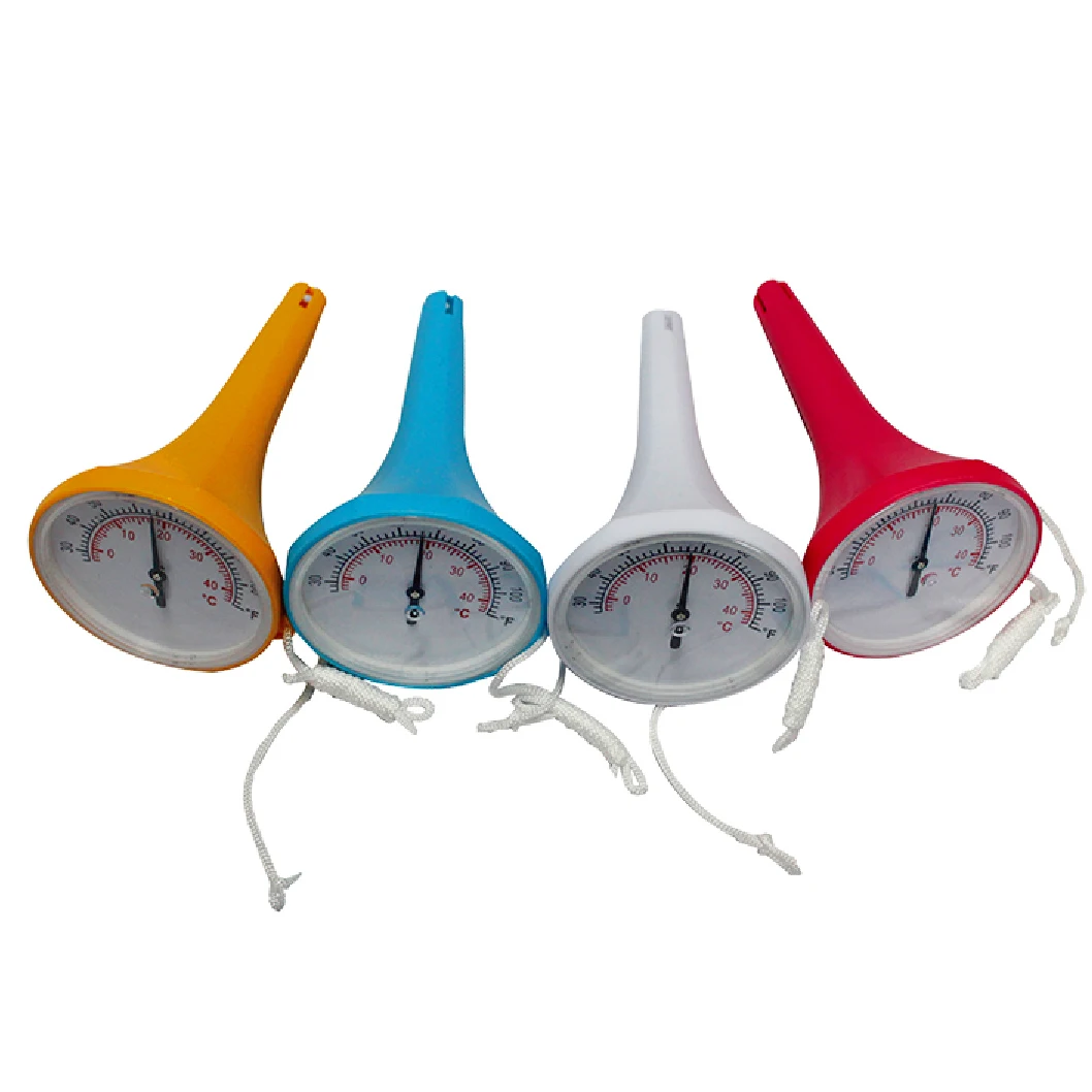 Deluxe Floating Dial Thermometer Floating Pool Thermometer with String ...