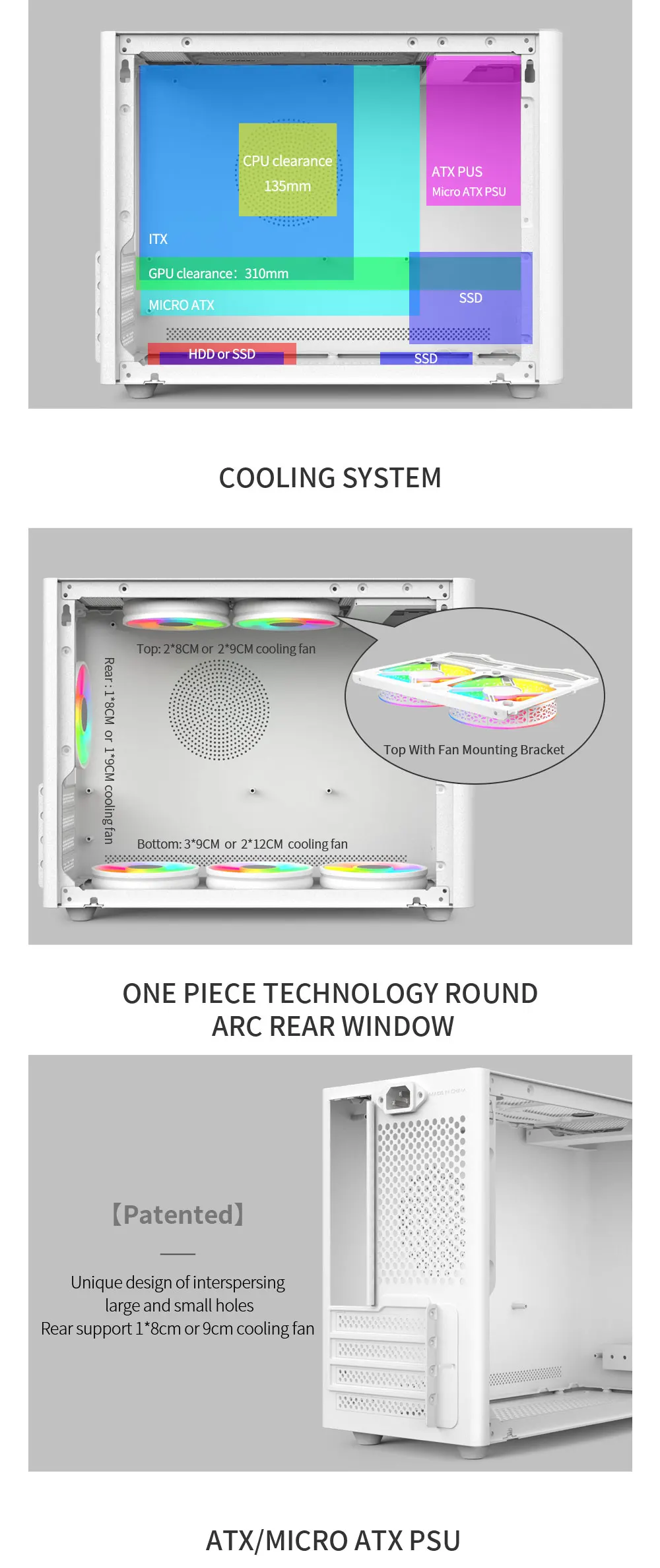 Factory PC Cpu Cabinet Casing Desktop Integrated Display Chassis MATX ...