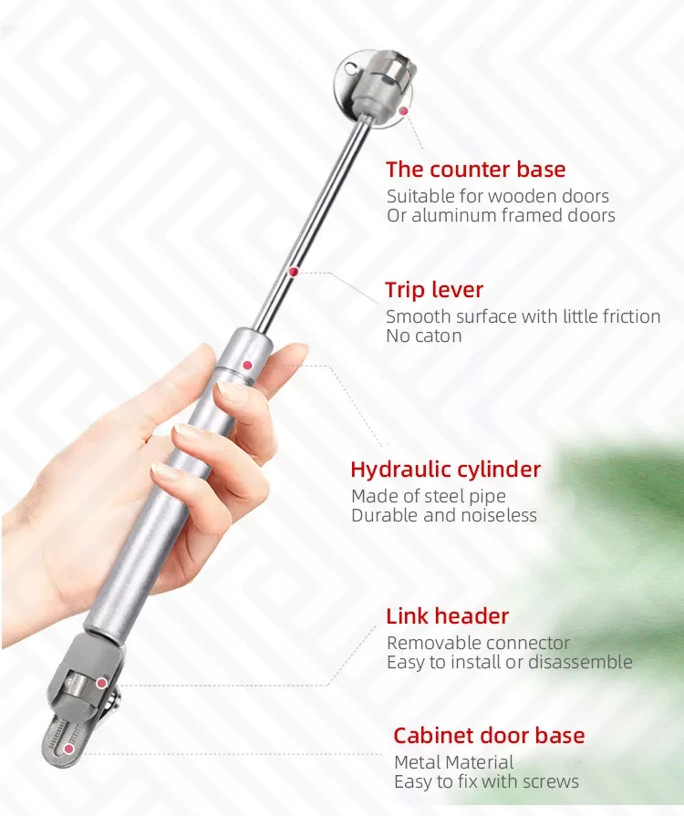 Bed Lift Lockable Gas Spring 550n 650n 750n 800n,Traction Gas Springs ...