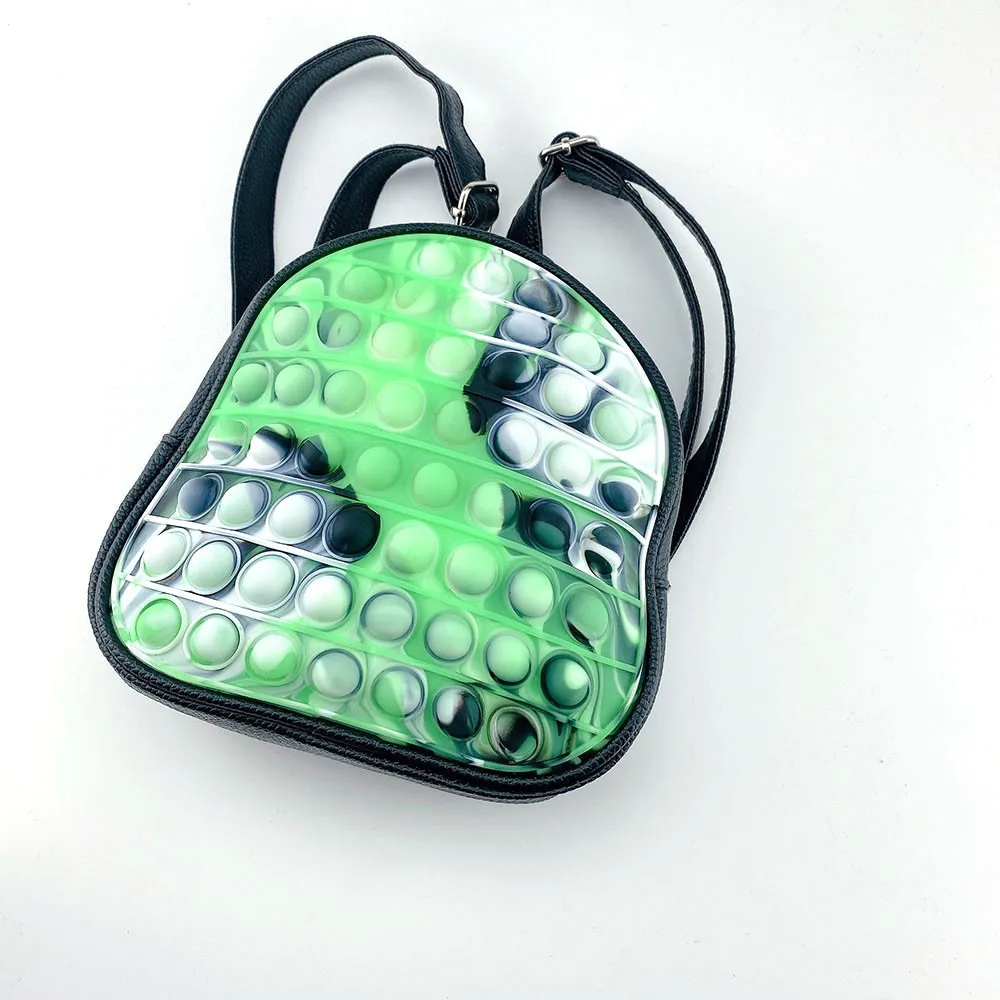 Kid School Pop It Backpack Fidget Pop Mini Backpack Shoulder Bag Toy ...