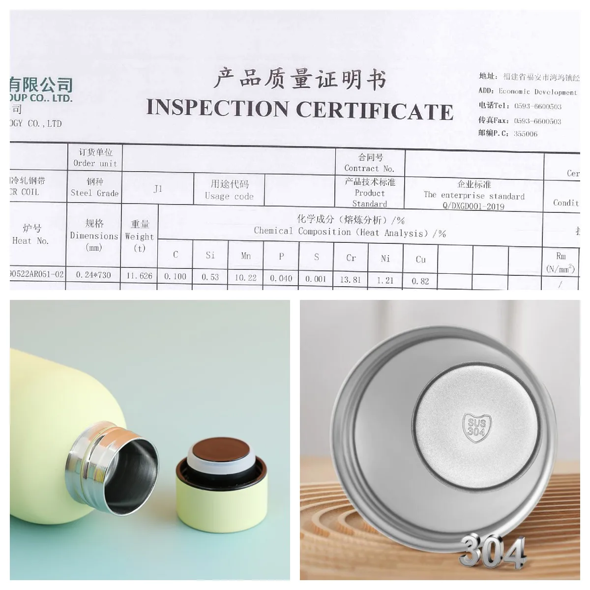 Water Bottle Terracotta Matte Coating Stainless Steel Bottles For Outdoor 500ml Bpa Free ...