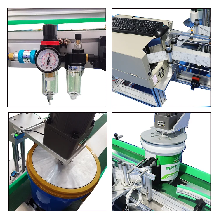 Automatic Drum Labeling Machine Fully Automatic Customized Labeling ...