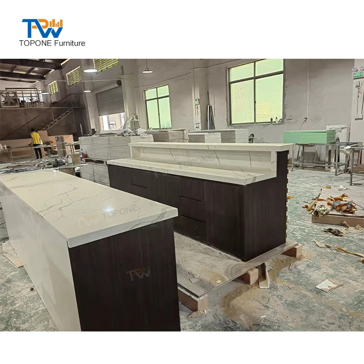 Modern Marble Top Bar Counter - Perfect for Night Clubs