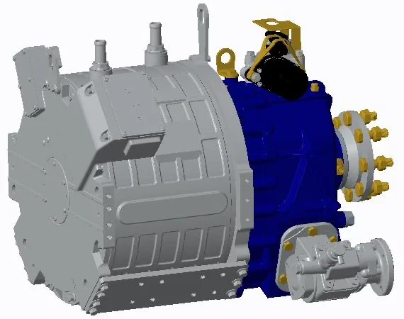 Brogen ODM Wheel Side E Axle 120kw Ev High Speed Powertrain