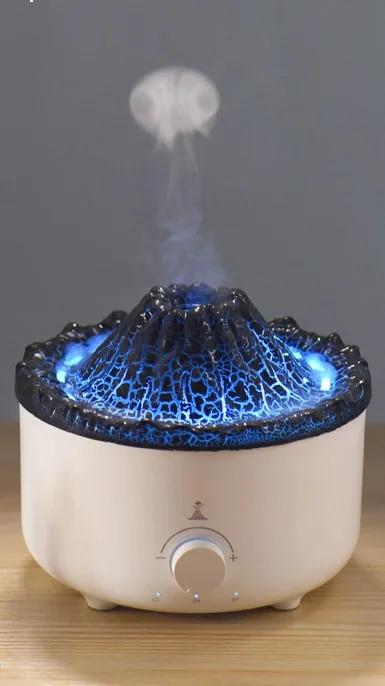 Yoga Fire Flame Humidifier Nebulizer Aroma Diffuser Jellyfish Smoke ...