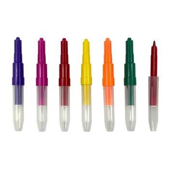 6 Colors Transparent Plastic Watercolor Pens For Kindergarten Students ...