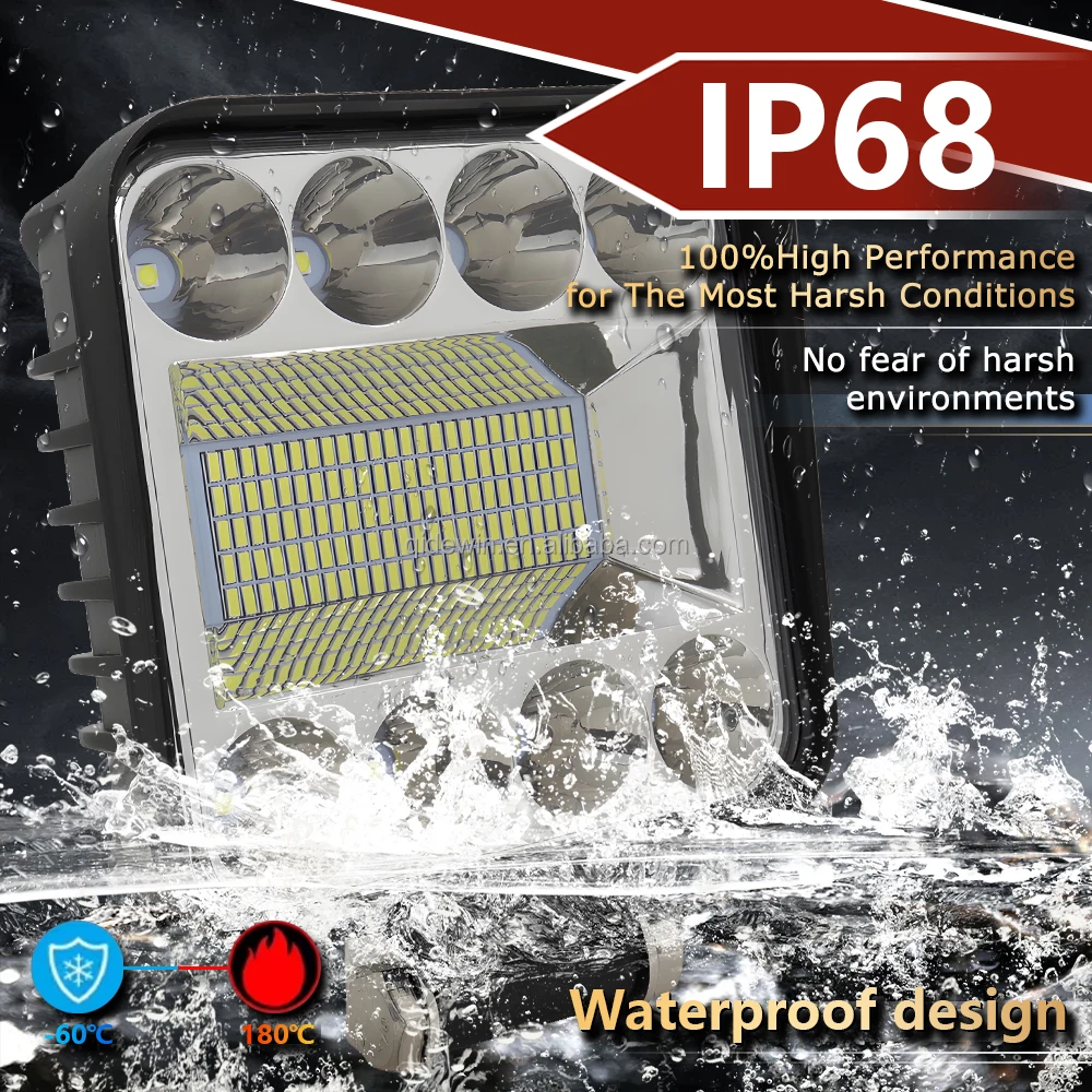 Qidewin Great Power 4inch 4x4 Led Work Light 128smd Dual Color White ...