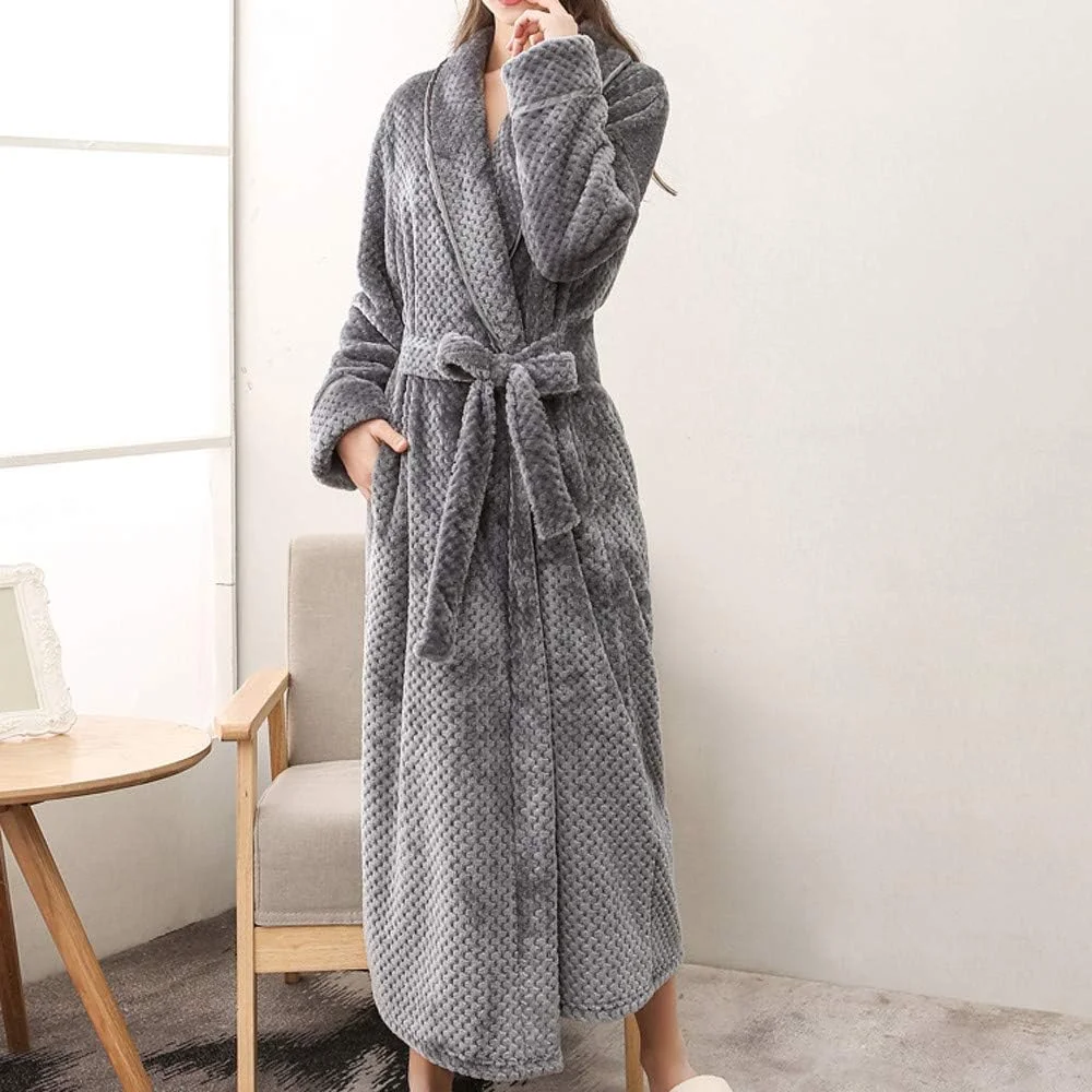 Vshine Luxury Custom Multistyle Flannel Polyester Spa Bathrobes