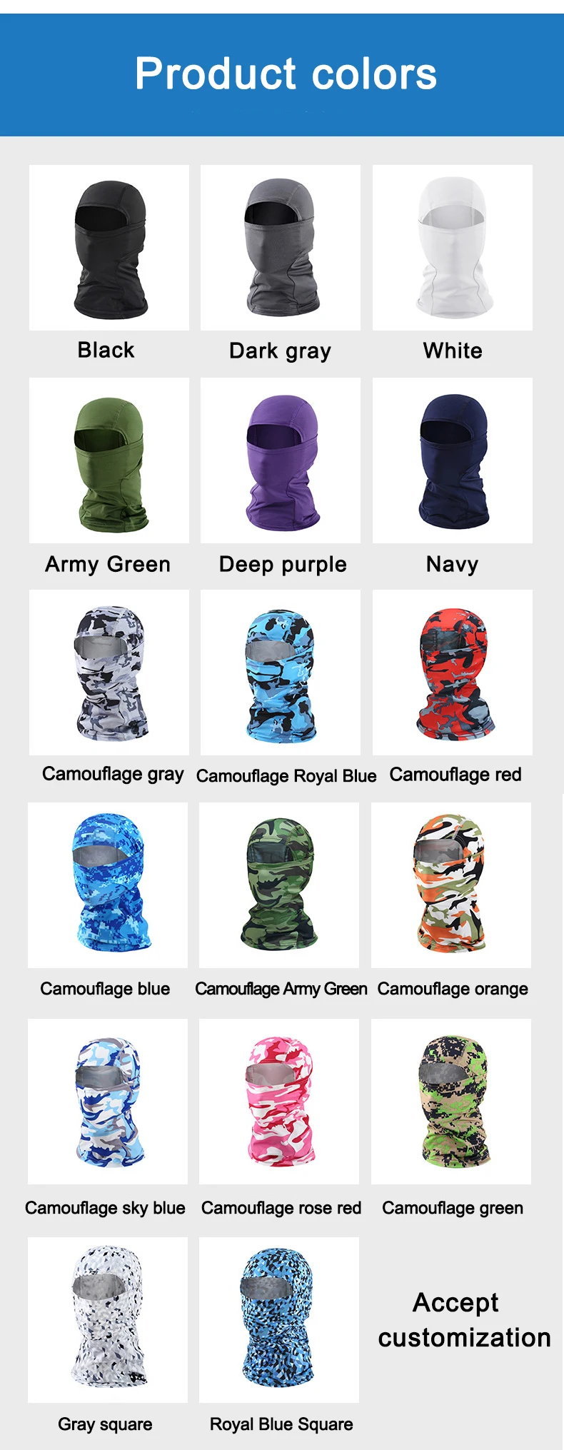 Custom Balaclava - Designer Full over Printing Ski Mask