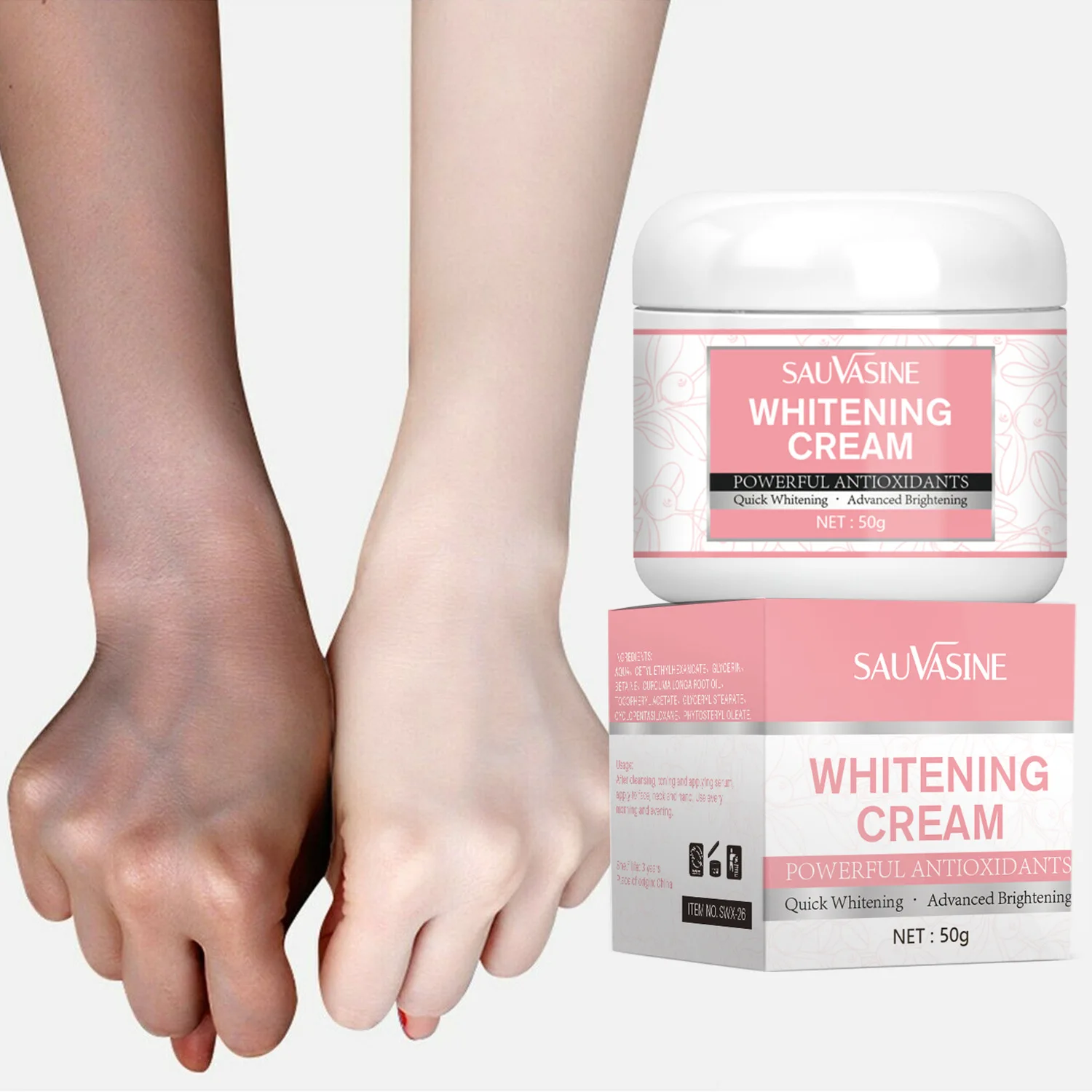 SAUVASINE Arbutin Cream - Skin Whitening & Moisturizing