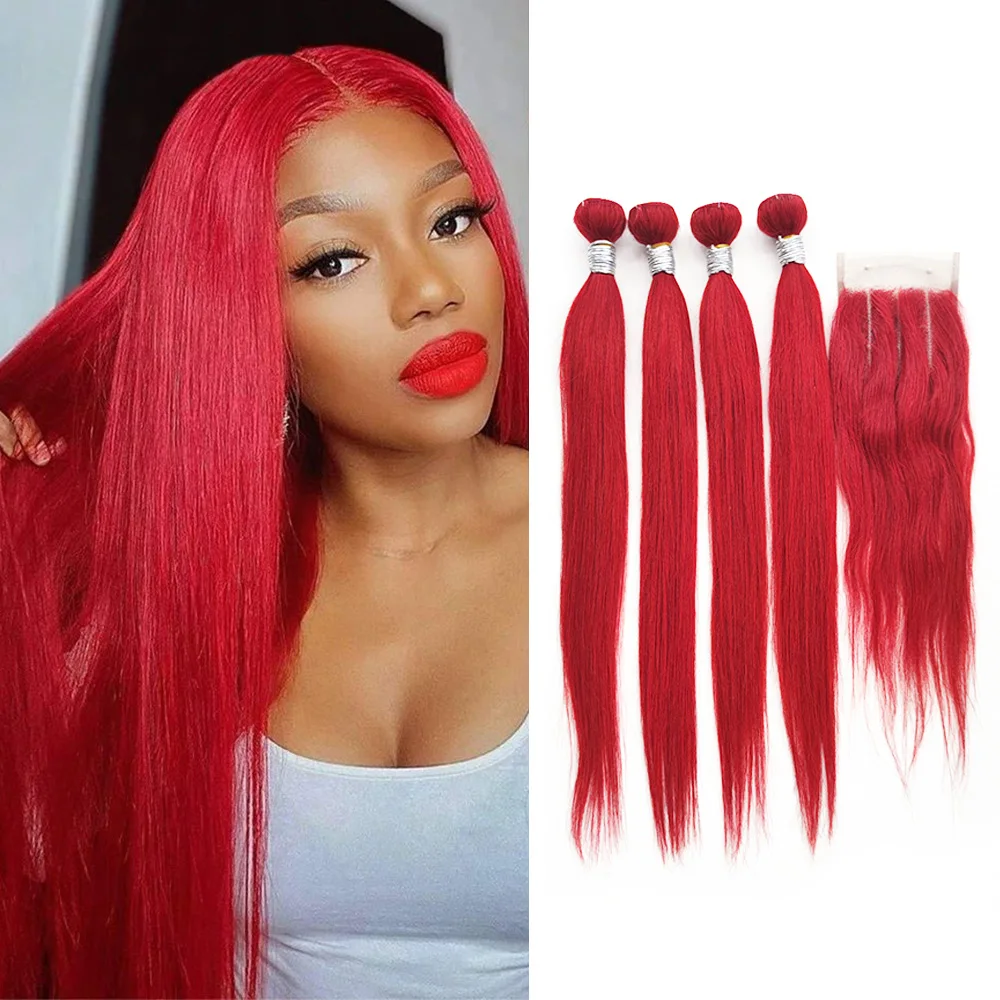 4+1 Packet Human Hair Meche Humain Bresilienne Curly Cuticle Aligned ...