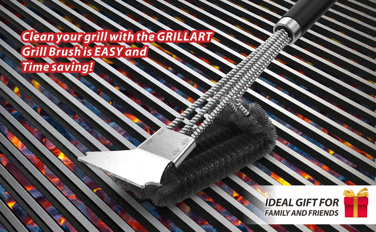 Factory Price Reusable Non-Stick Easy to Clean BBQ Grill Cleaning Brush ...