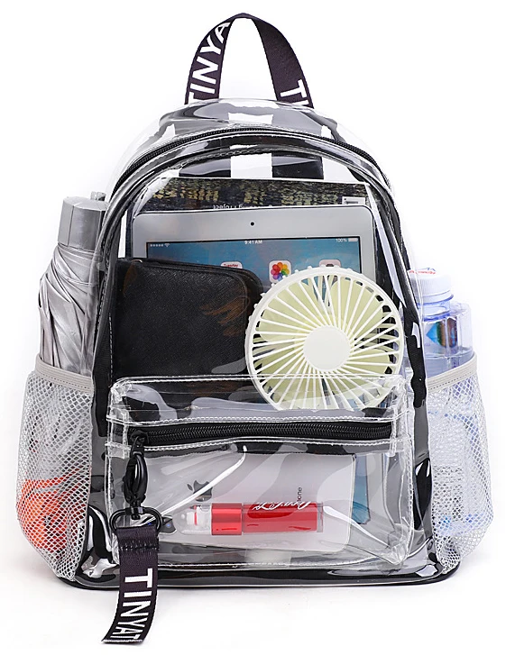Stylish Holographic Transparent PVC Bag - Durable & Waterproof