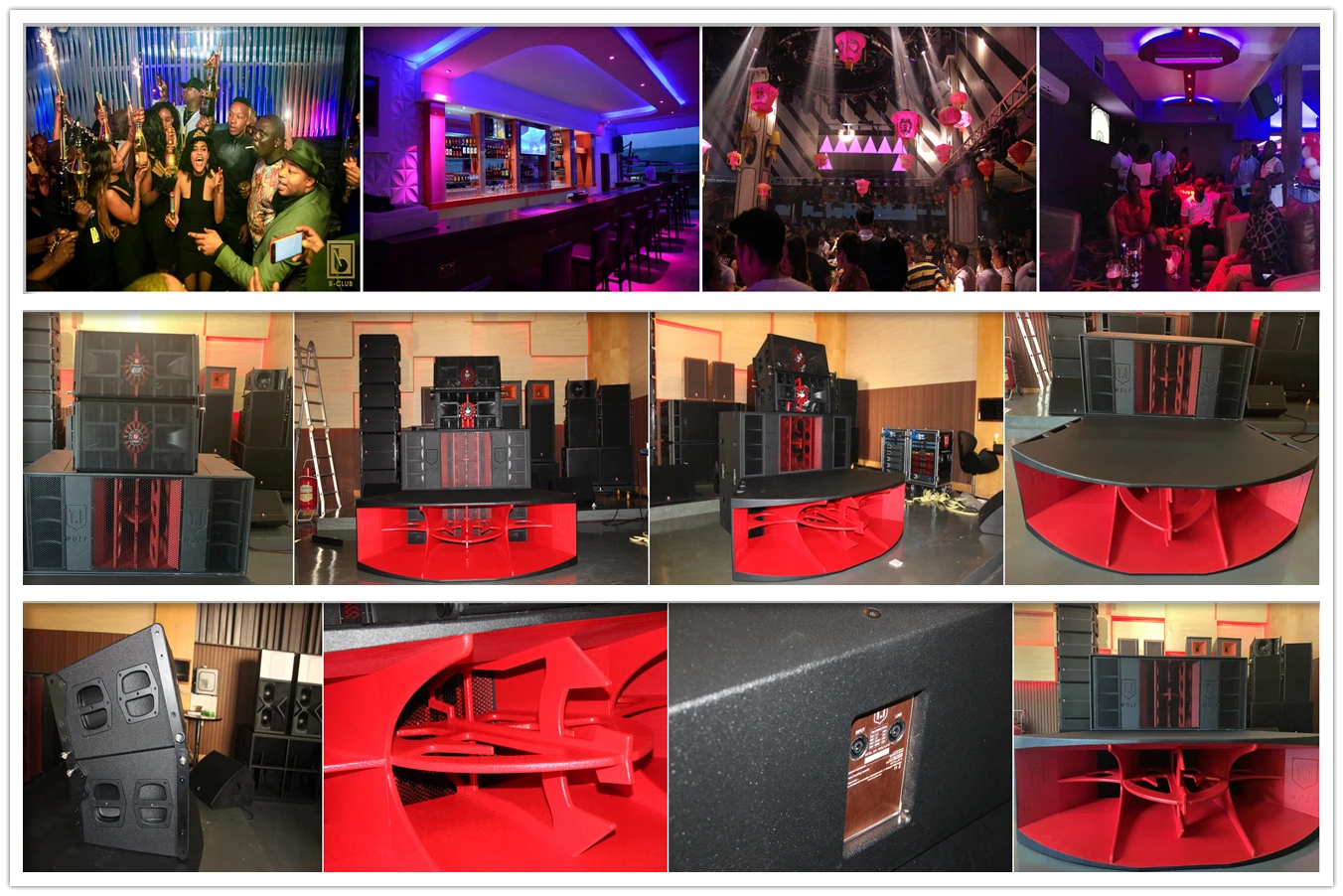 Professional Audio Double 18 Subwoofer Sound System Setting For High ...