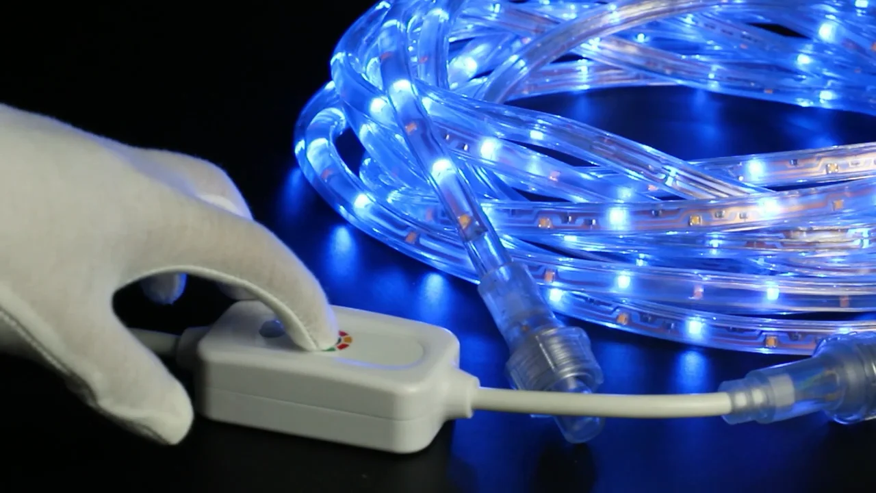 24ft Outdoor Rgbw 220v Diwali Led Rope Light Ip65 Decorative Camping ...