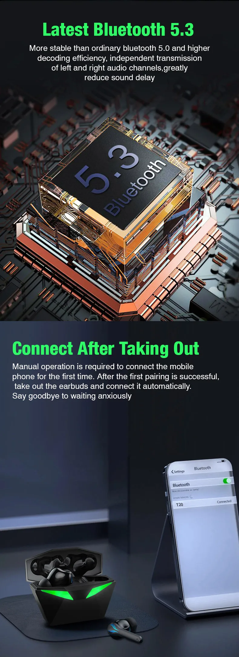 Ipods Pro Boult Audio Wireless Earbuds TWS I12 Earbuds M10