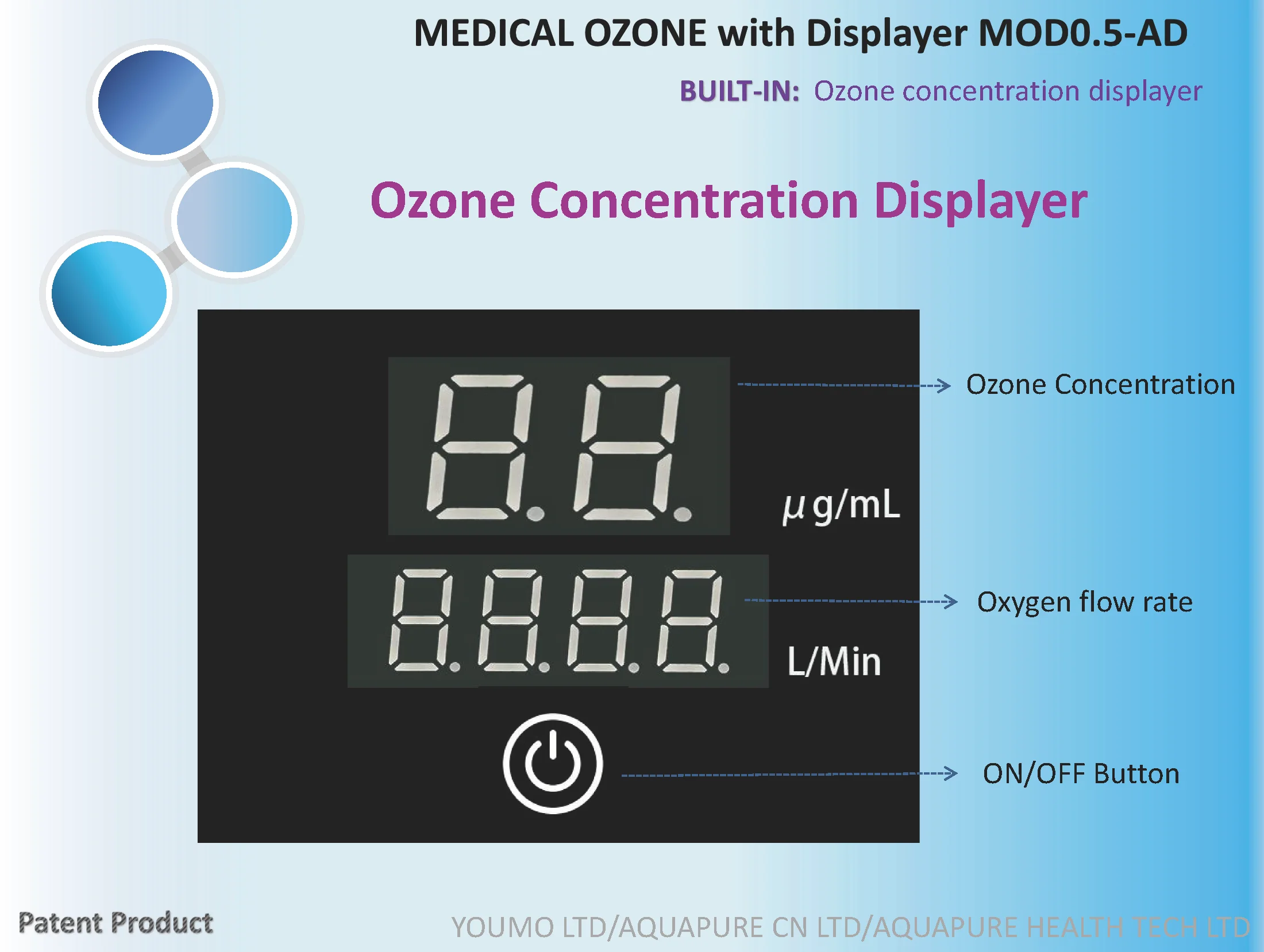Double Walls Quartz Electrode Medical Grade Ozone Machine With Digital Power Scree| Alibaba.com