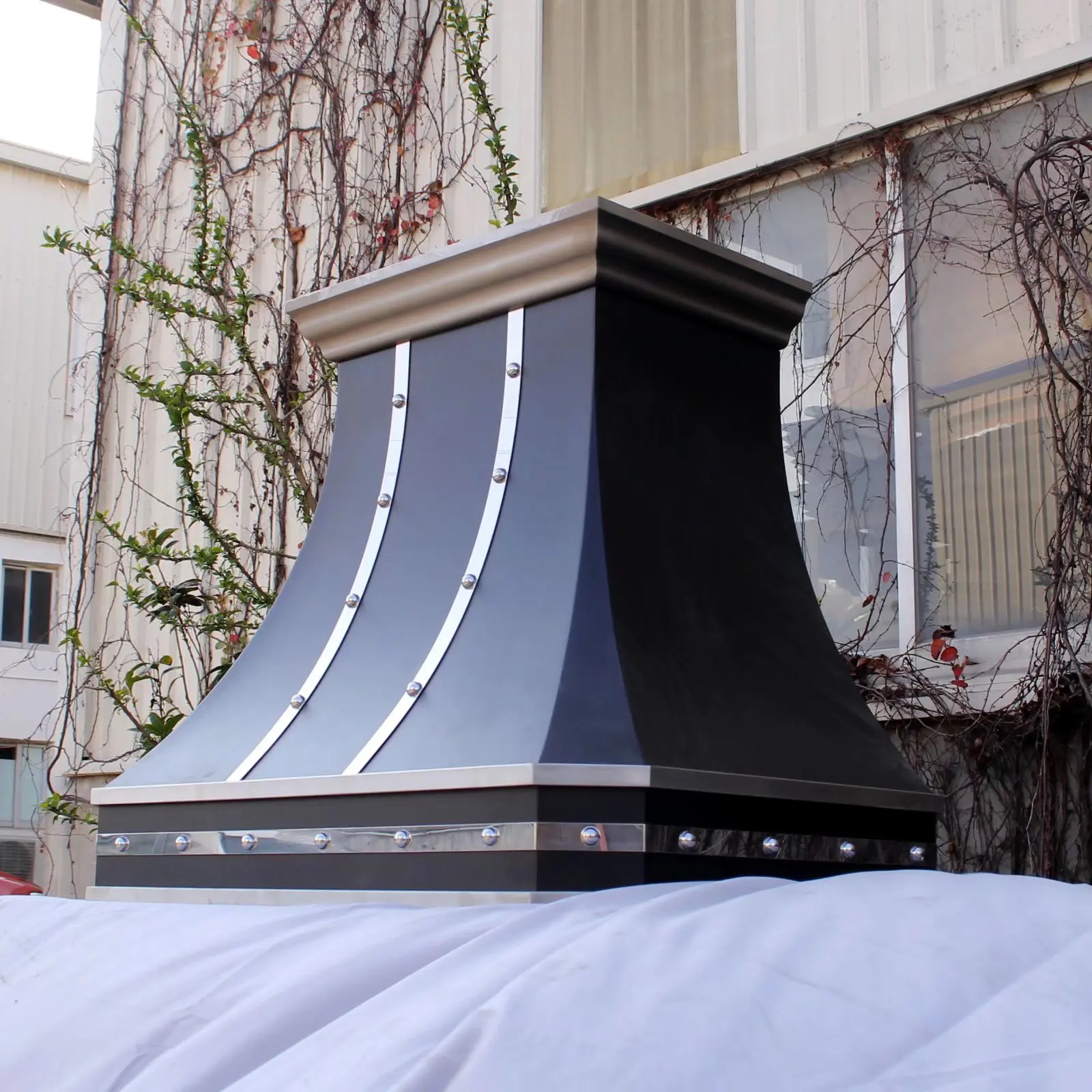 Luxury Stainless Steel Kitchen Range Hood - Wall Mounted, Smooth Finish ...
