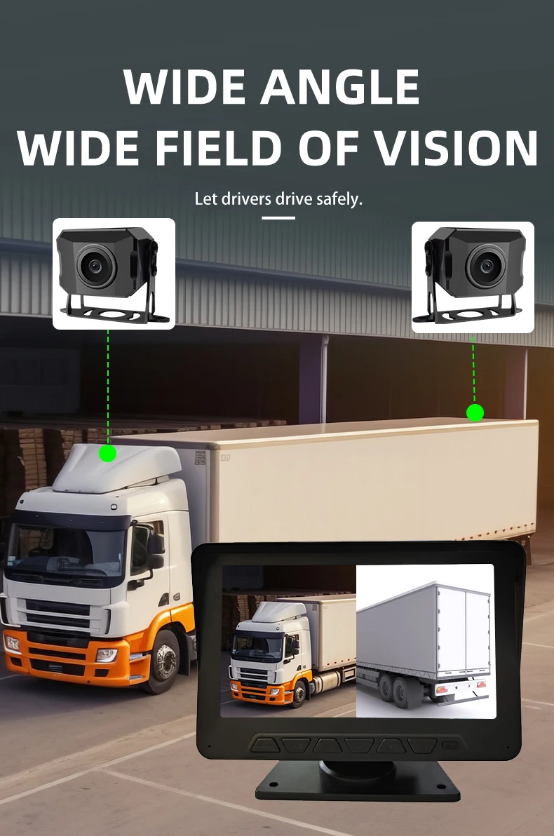 720p Truck Camera Anterior And Posterior Vision 2 Channel Video Input ...