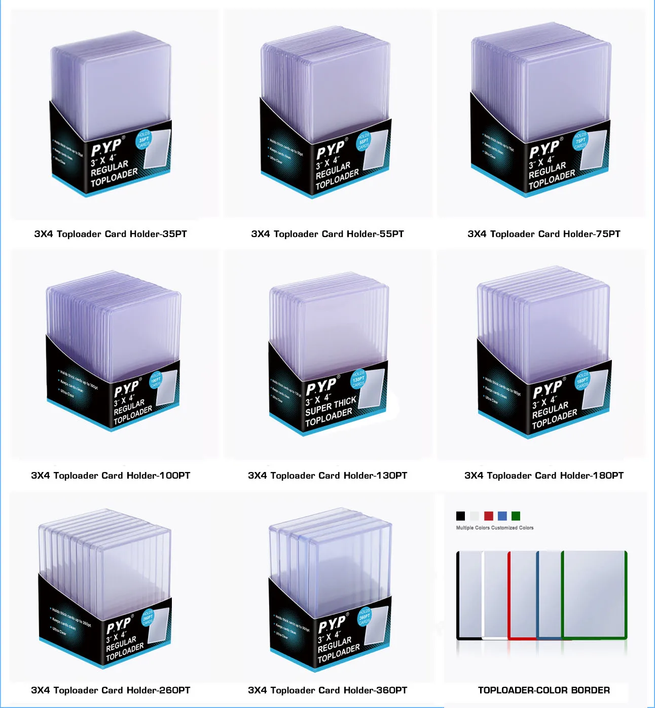 3x4 Side Loading Rigid Card Loader for PTCG Trading Cards
