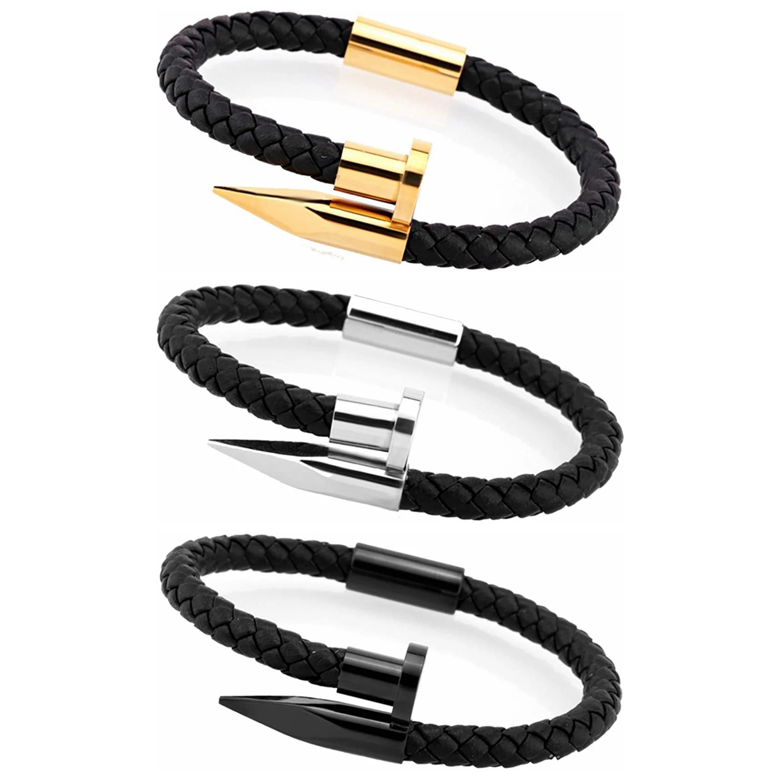 Black nail bracelet store