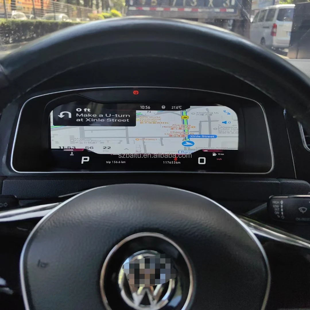 12.3'' LCD Digital Dashboard Cluster for VW Scirocco Jetta