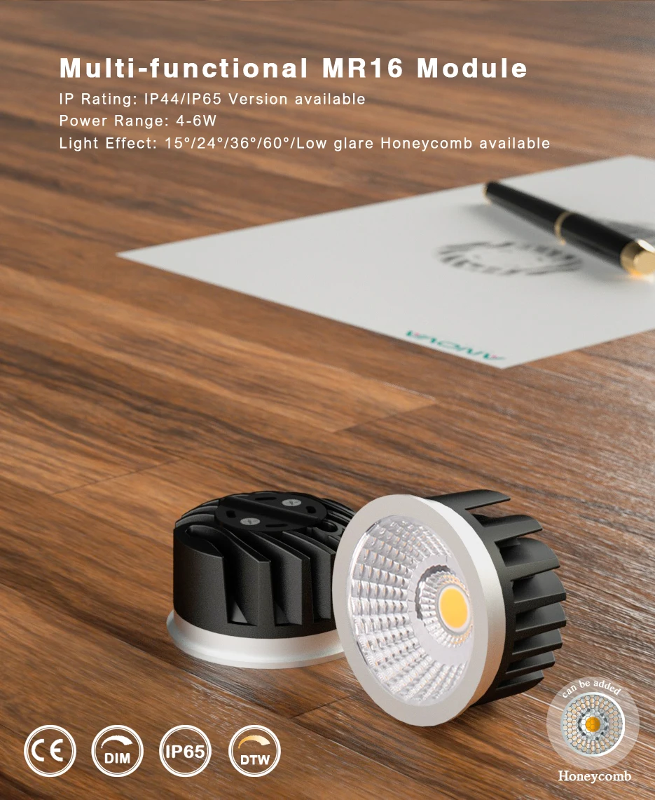 Mini Ceiling Spot Light Reflector Version Ra90 Dimmable 6w Cob Mr16 ...