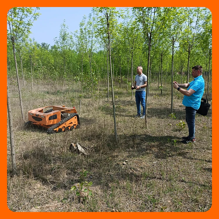 Remote Control Rc Lawn Mower Mulcher For Slopes 45 50 55 Degree - Buy ...