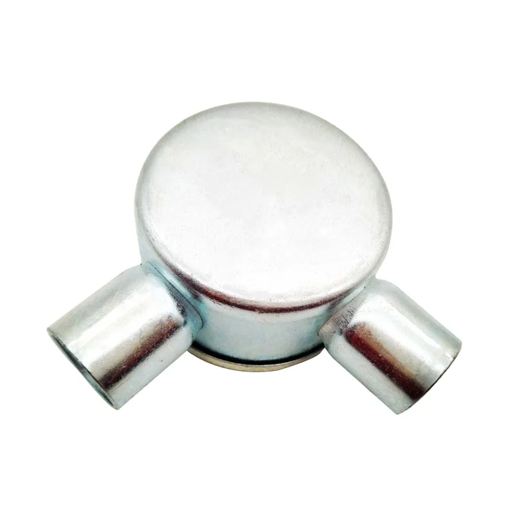 Press Lock Threadless Metal Conduit Fittings- 25mm Angle 2 Way Junction ...