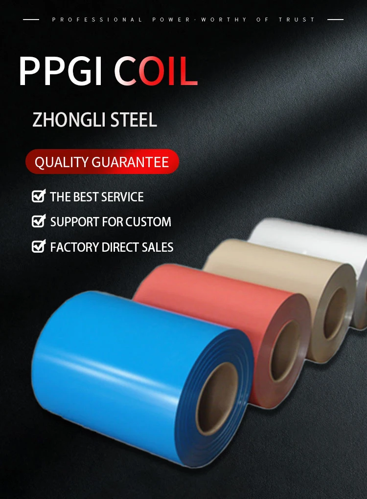 Ppgi Gi White Color Code 9016 Prepainted Galvanized Steel Coil 0.4mm ...