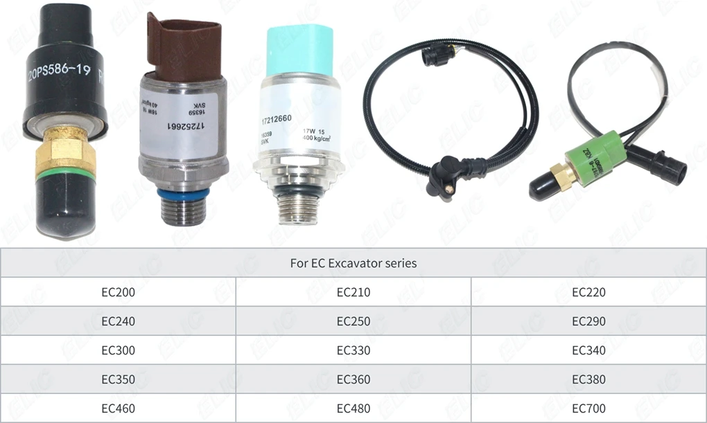 Excavator EC210BLC Air Pressure Sensor 0281002576 20524936| Alibaba.com
