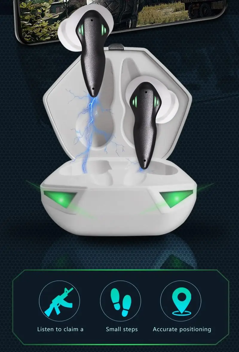 P50 Blue-tooth 5.3 Wireless Earbuds With Wireless Charging Case Ipx8 ...