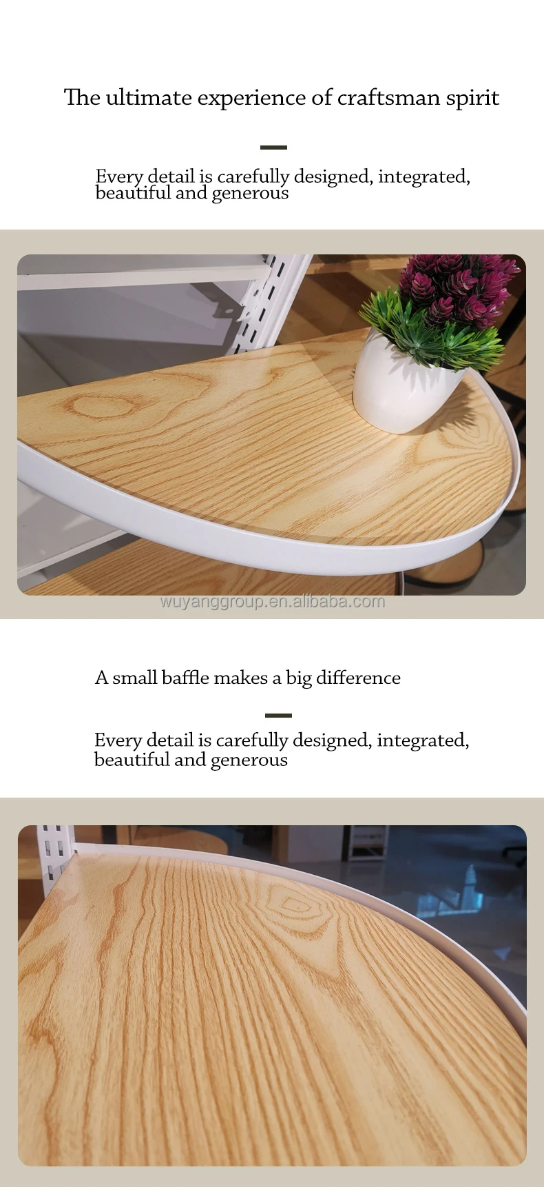 Miniso Wood Supermarket Shelves - Durable Display Solutions