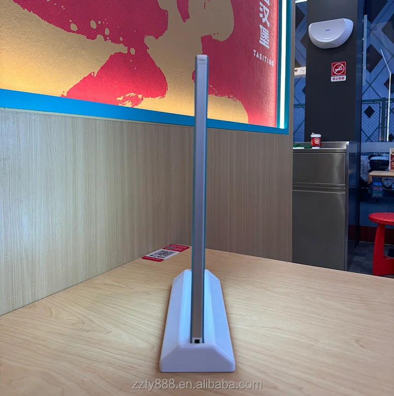 Rechargeable Advertising Slim Led Light Boxes Table Stand Menu Display ...