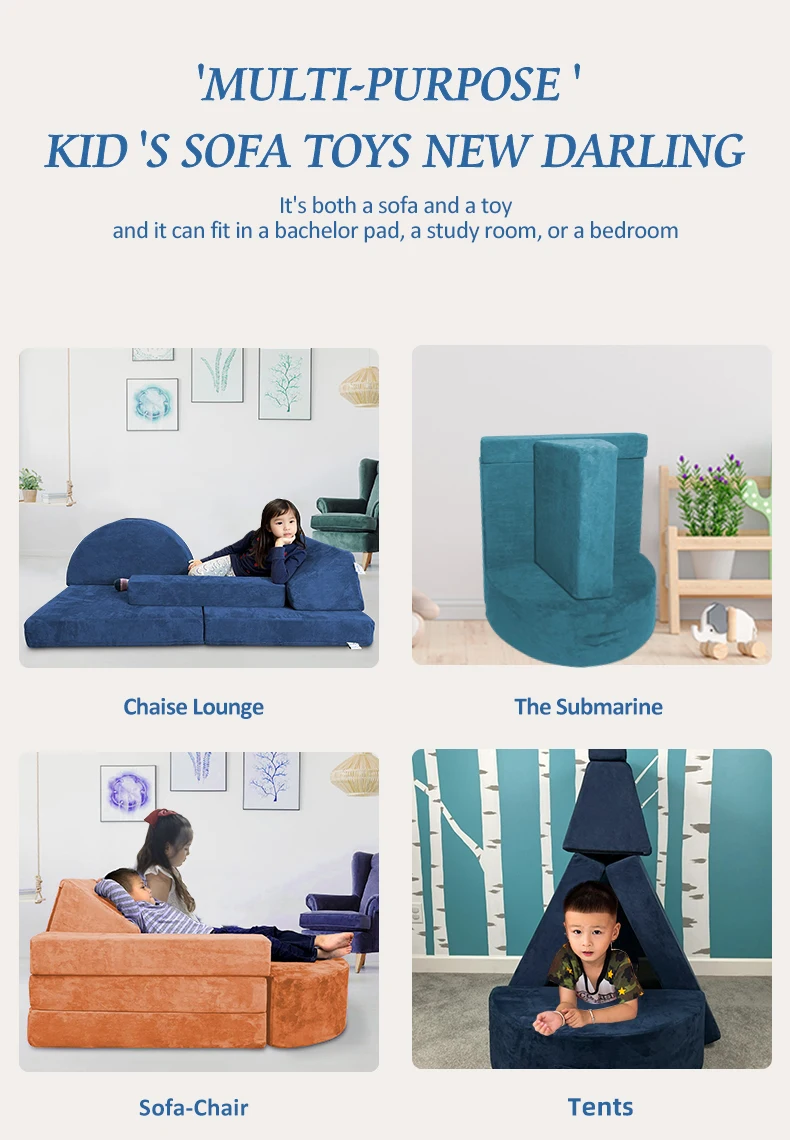 Modern Fold Out Sectional Kids Sofa Certipur-us Certified Sleeper Chair ...
