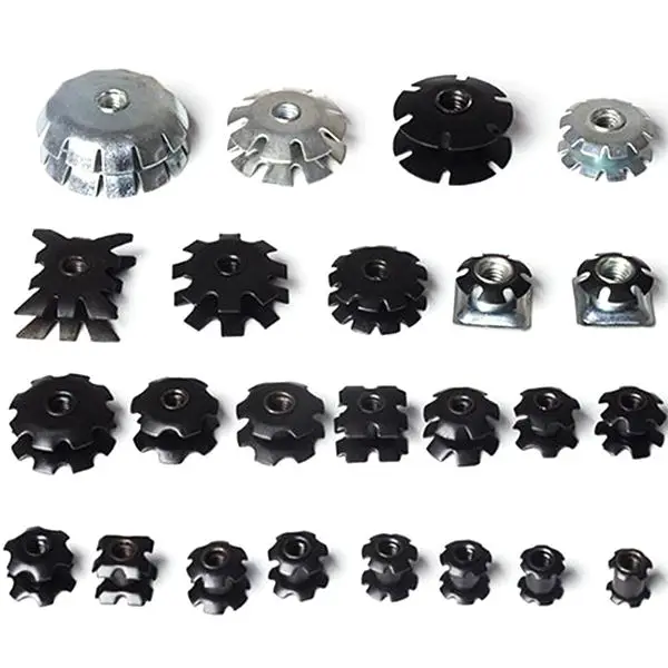 Sunflower Nut M6 M8 M10 Star Nut Bicycle Stainless Steel Round Tube ...