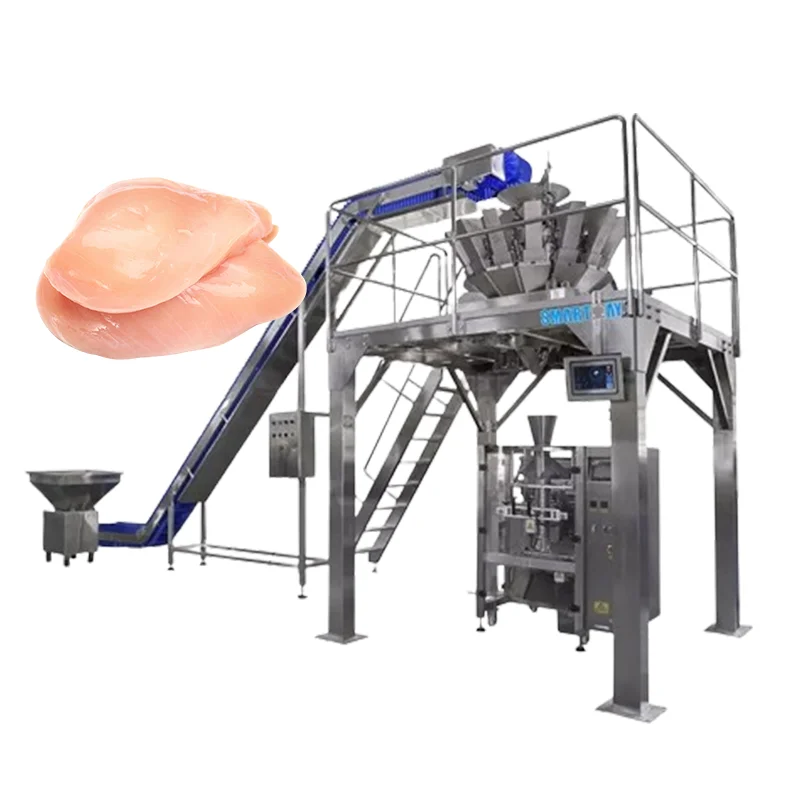 Sw-pl1 Vertical Frozen Food Multihead Chicken Breast Packaging Machine ...