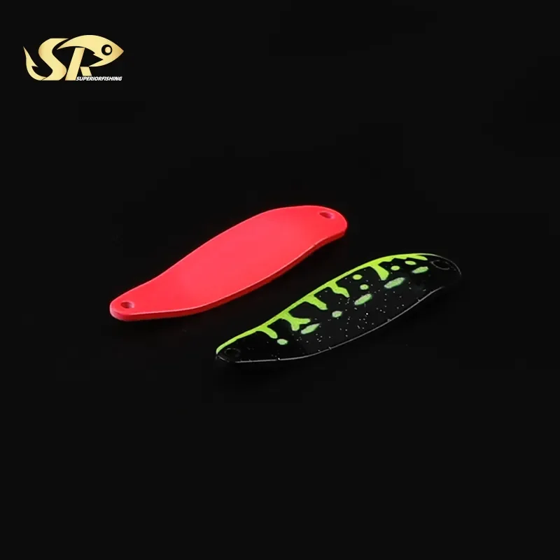 SUPERIORFISHING Mini Spoon Lure 38mm 2.9g Metal Spoon Bait Trout Lure ...