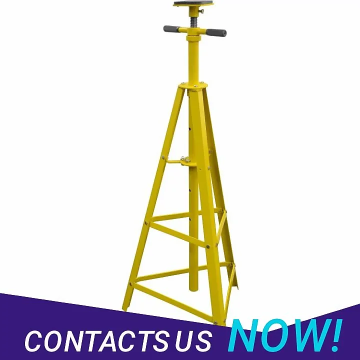 2 Ton Manual Steel Fold High Position Jack Stand Large Tri Pod Base ...