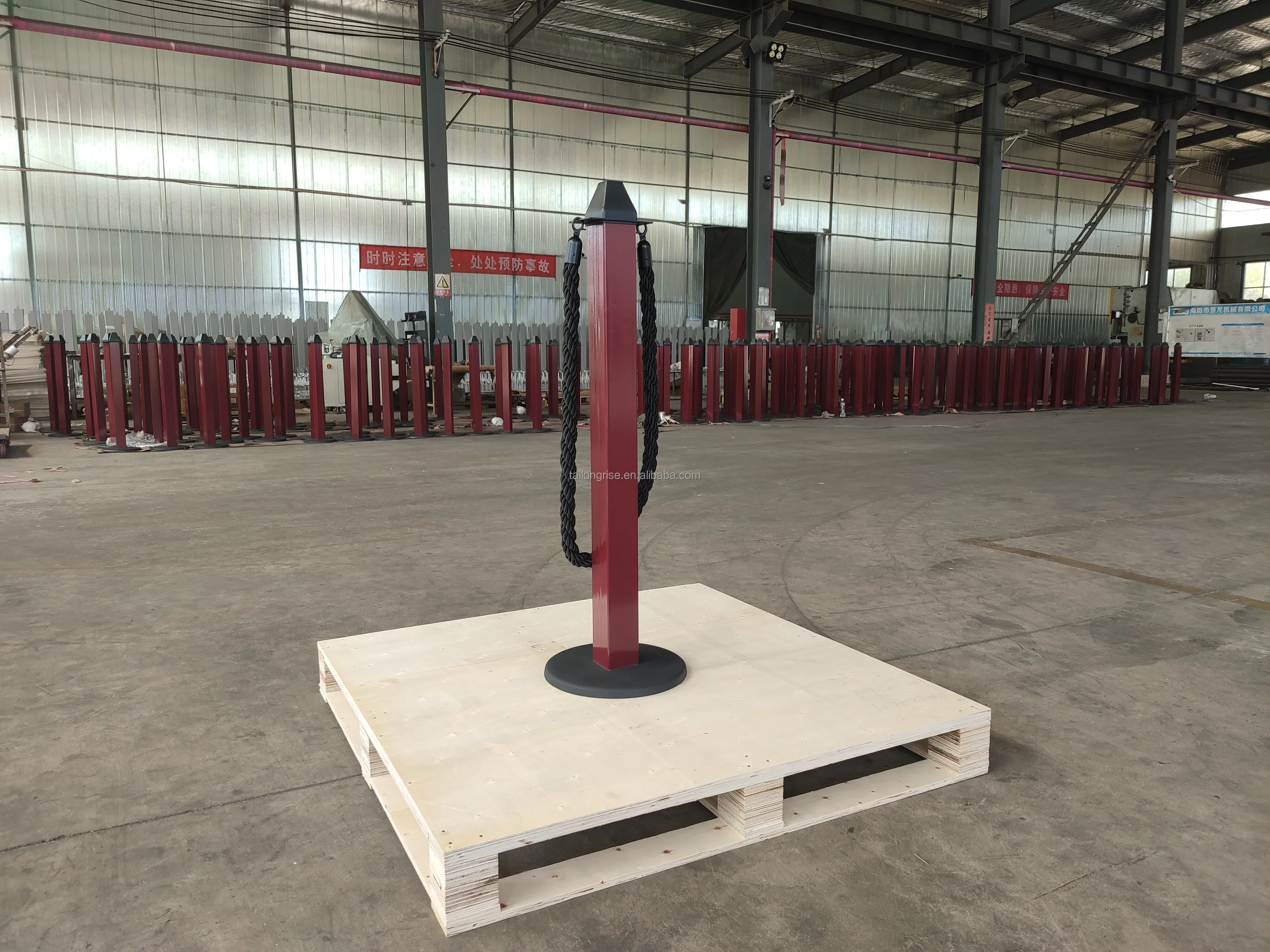 Crowd Control Stanchion - Bollard with Rope for Safety