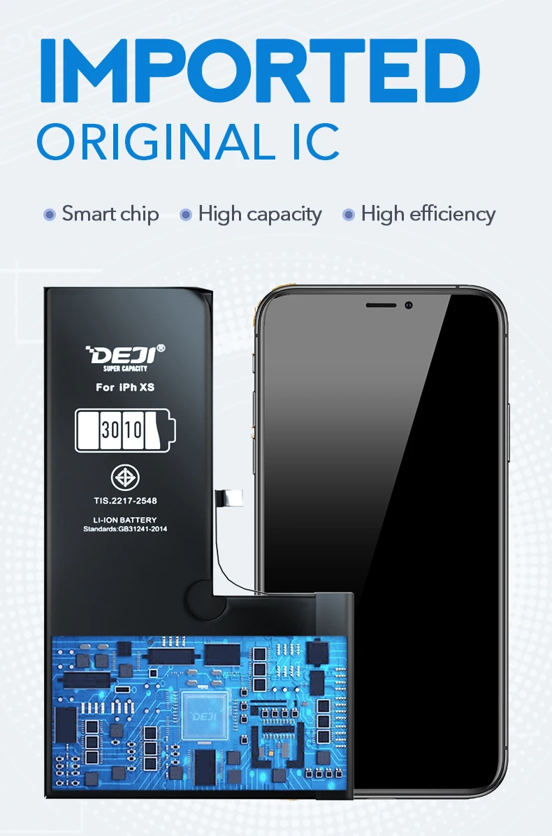 Deji Cellphone Phone Battery For Iphone 4 4s 5 5s Se 6 6s 7 8 Plus X Xr ...