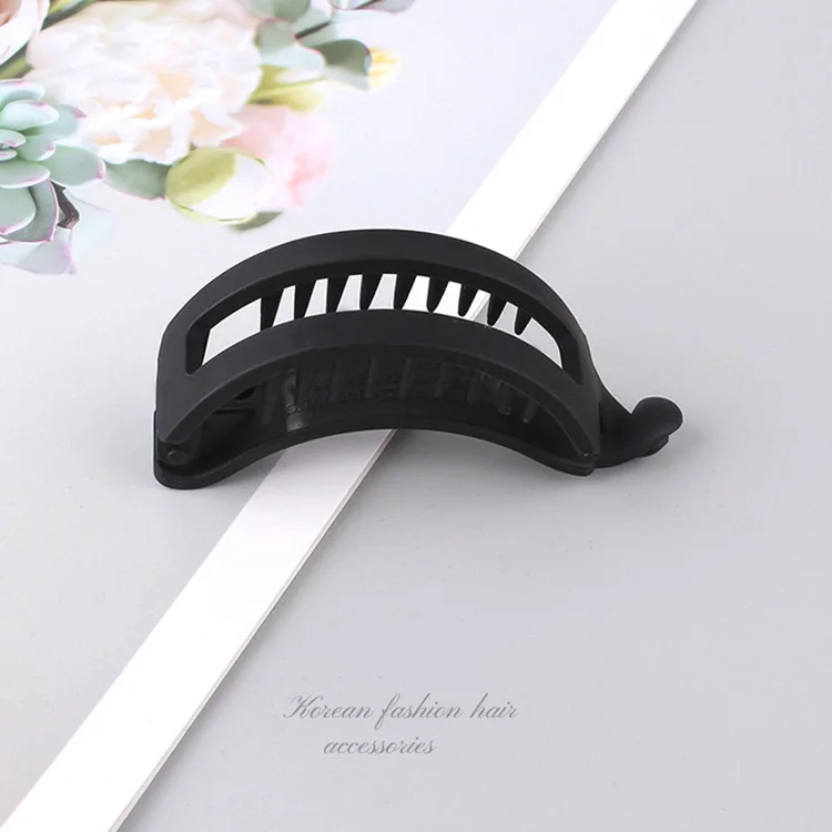 Wholesale Frosted Women Hairpin Colorful Banana Clip Vertical Clips ...
