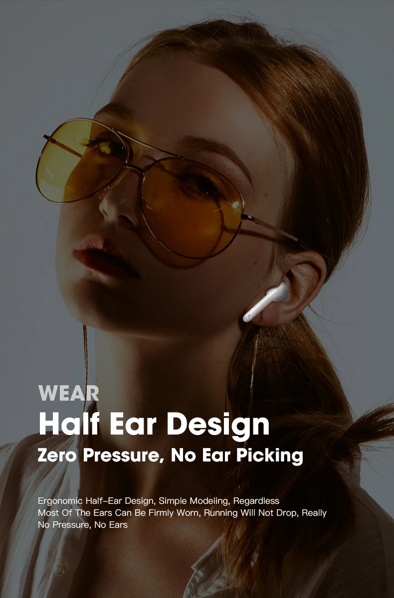 2022 Factory Wireless True Wireless Earbuds J55 in Ear Mini TWS V5.0